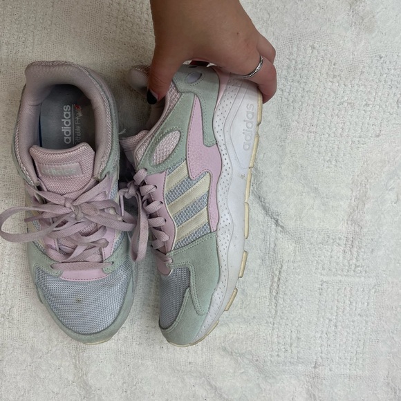 adidas | Shoes | Adidas Chaos Cloudfoam Rainbow Pastel Sneakers | Poshmark